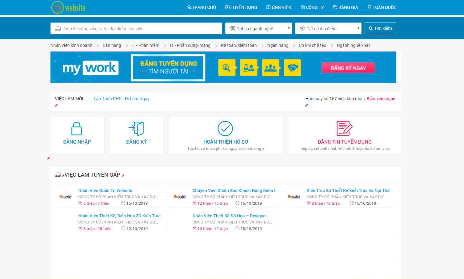 Đăng nhập - My work